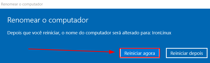 Alterar hostname no Windows
