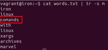 O comando tr no Linux