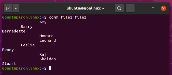 Usando o comando COMM [Linux]