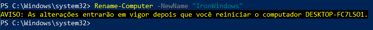 Alterar hostname no Windows